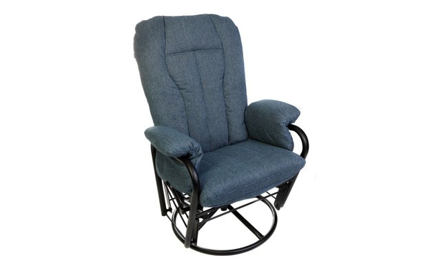 Fauteuil sur billes inclinable berçant et pivotant de Pel | Accent Meubles