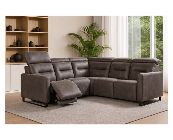 Sectionnel 5 mcx inclinable en tissus de Elran Cleo F094 | Accent Meubles
