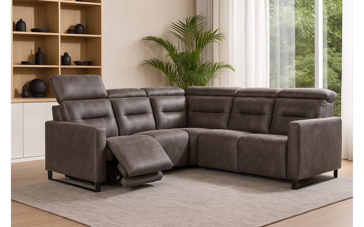Sectionnel 5 mcx inclinable en tissus de Elran Cleo F094 | Accent Meubles