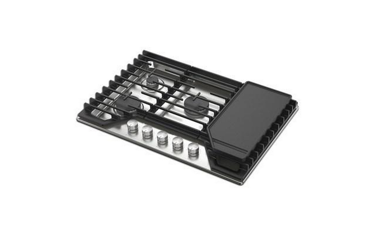 Table de cuisson à gaz encastrée de 30 po avec grille 2-en-1 et plaque ...