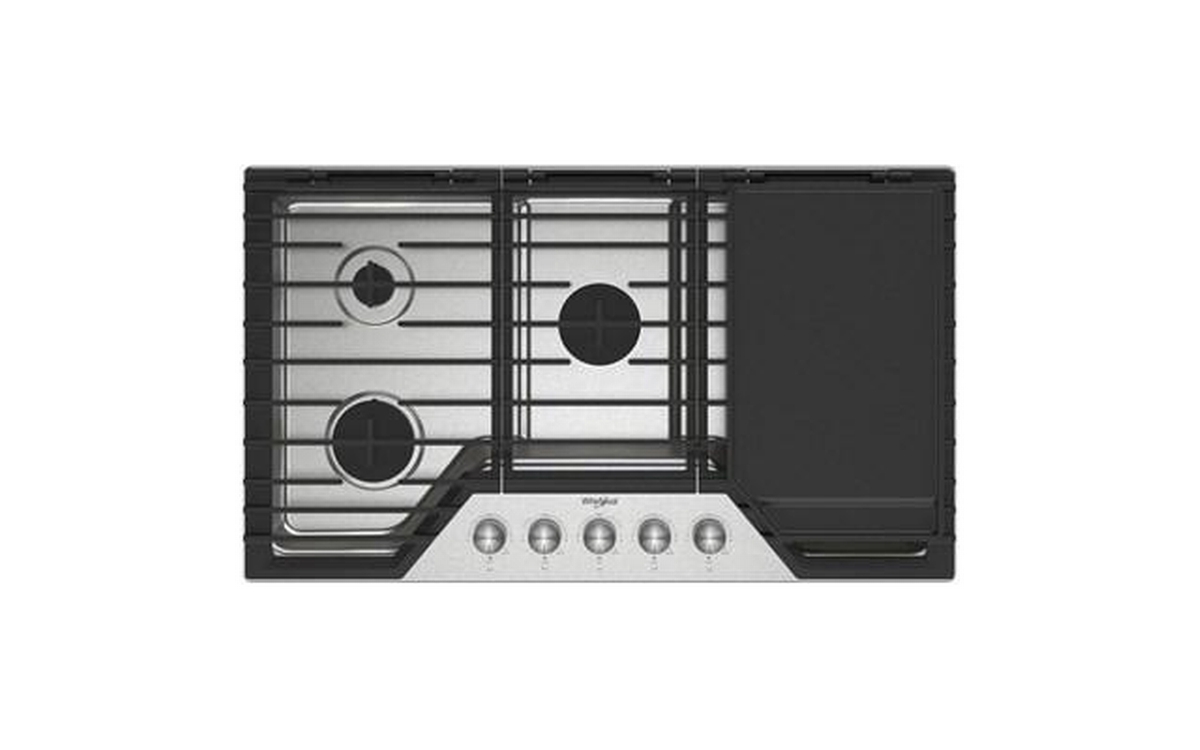 Table de cuisson à gaz encastrée de 36 po avec grille 2-en-1 et plaque ...
